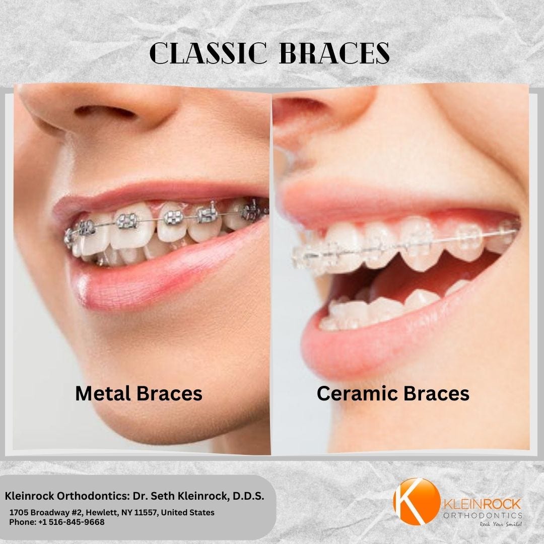 Types Of Classic Braces | Kleinrock Orthodontics - Kleinrock ...