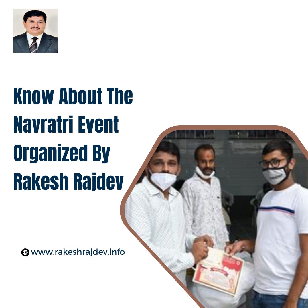 Know About The Navratri Event Organized By Rakesh Rajdev - Rakesh ...