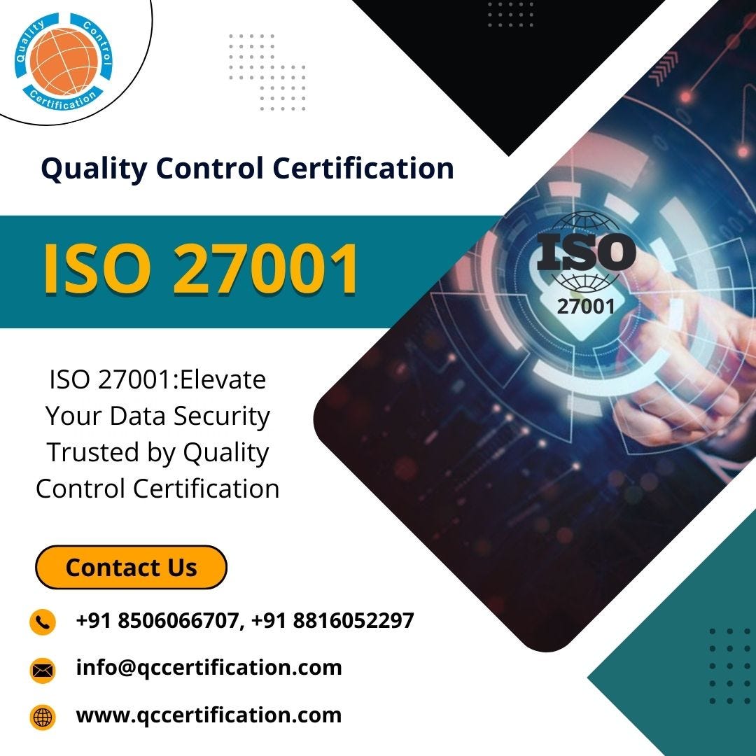 ISO 27001 | Quality Control Certification - Vaibhav Aggarwal - Medium
