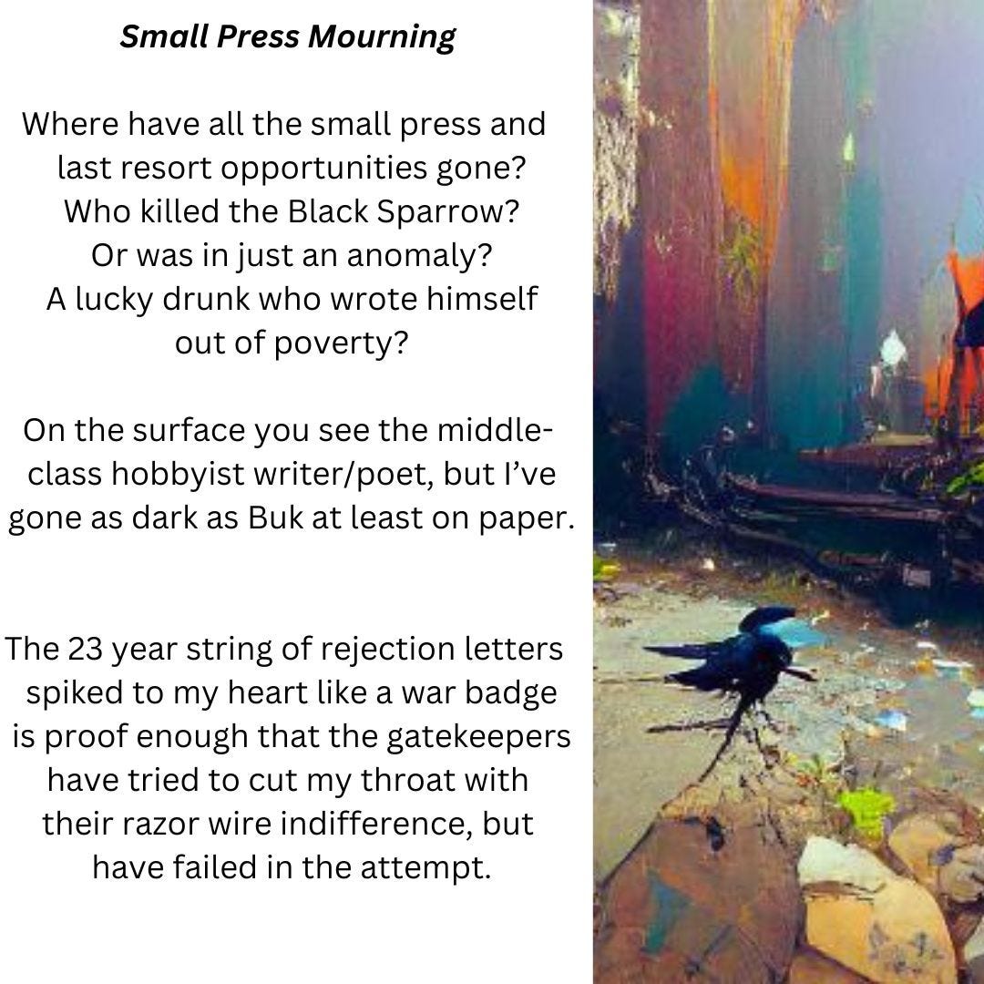 Small Press Mournings - Scuzzbucket - Medium