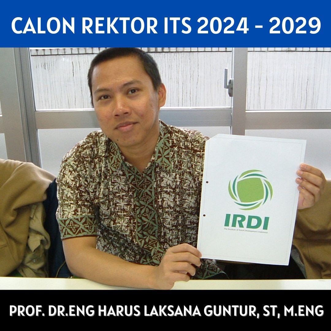 Calon Rektor ITS Periode 2024–2029, Prof. Dr. Eng Harus Laksana Guntur ...