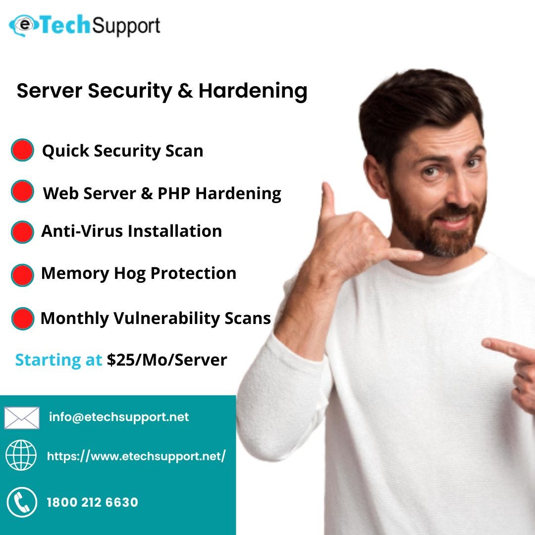 Our team of professionals at eTechSupport offers personalized Server ...