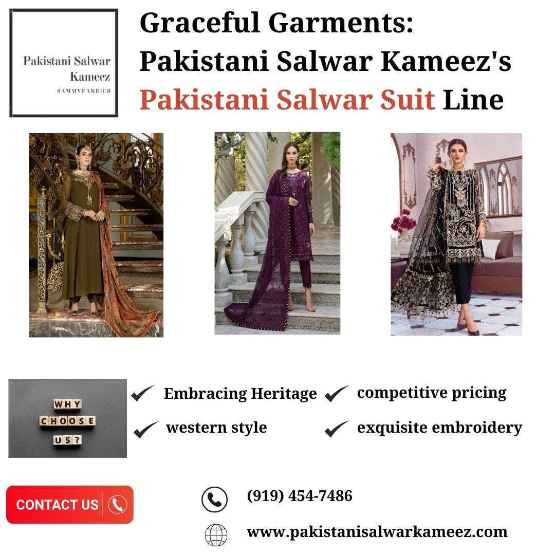 Graceful Garments: Pakistani Salwar Kameez’s Pakistani Salwar Suit Line ...