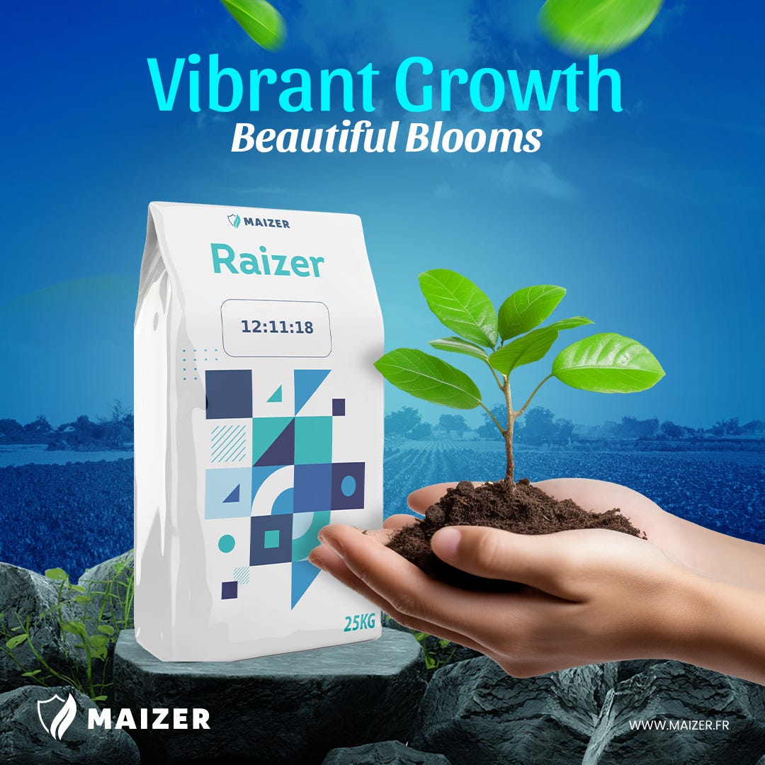 Maizer RAIZER NPK 12:11:18 supports overall plant growth and health ...