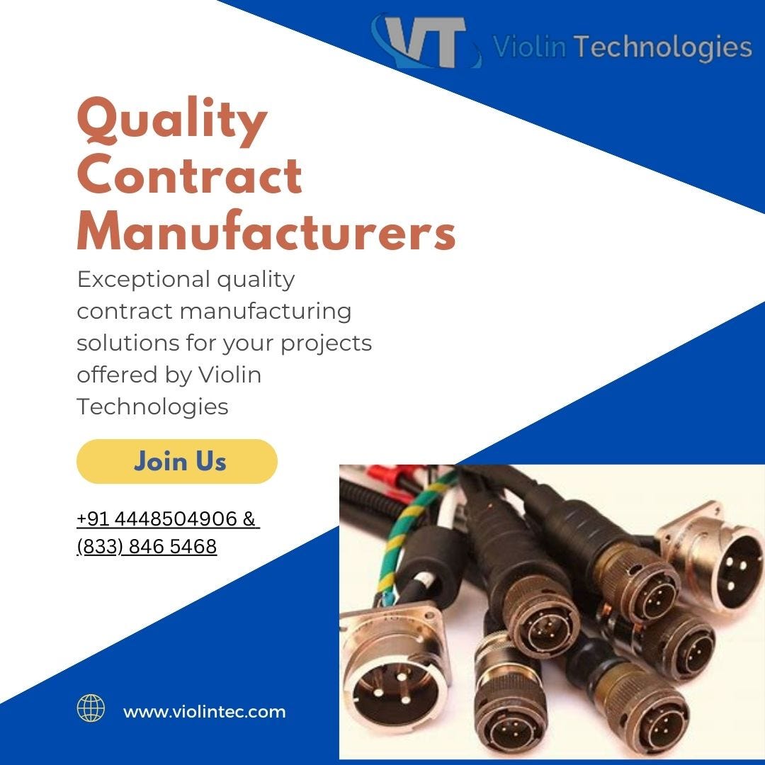 Substantial Quality Contract Manufacturing Partners in the USA ...