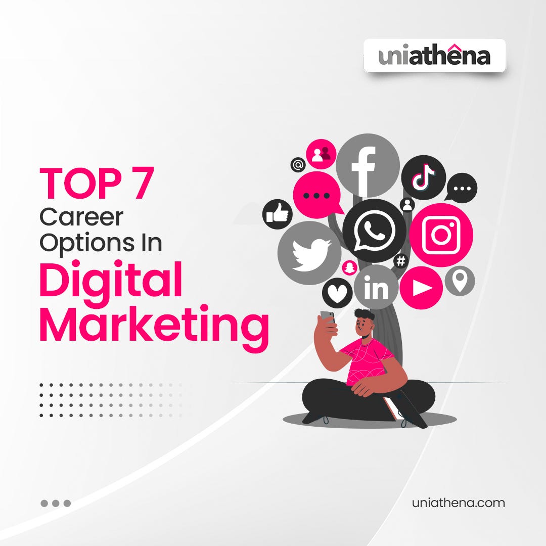 Top 7 Career Options In Digital Marketing | by UniAthena11 | Jun, 2024 ...