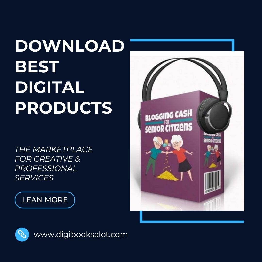 Blogging Cash for Senior Citizens - Digi Books Alot - Medium