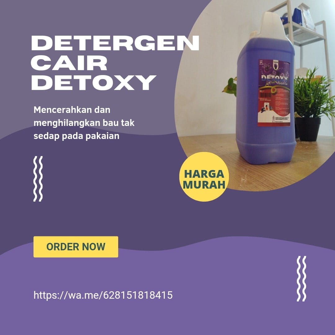 TERBERSIH!!! DETERJEN LIQUID DETOX WA 0817-790-764 Produk yang kita ...
