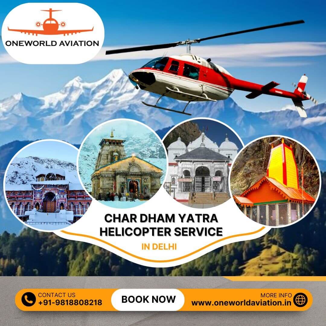 Char Dham Yatra Helicopter Services in Delhi - Oneworld Aviation - Medium