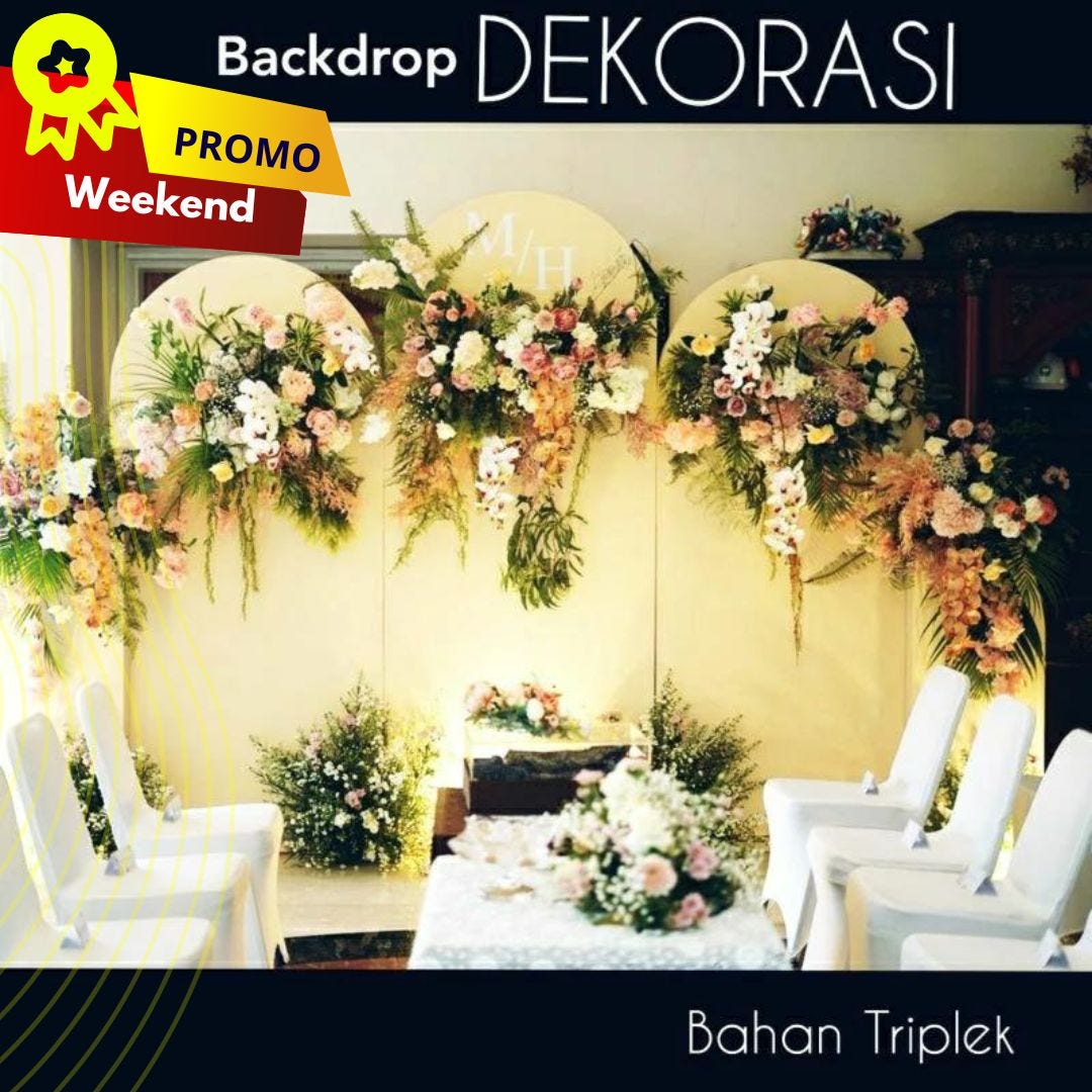 backdrop dekorasi wedding bahan triplek bisa dilipat mudah bongkar ...