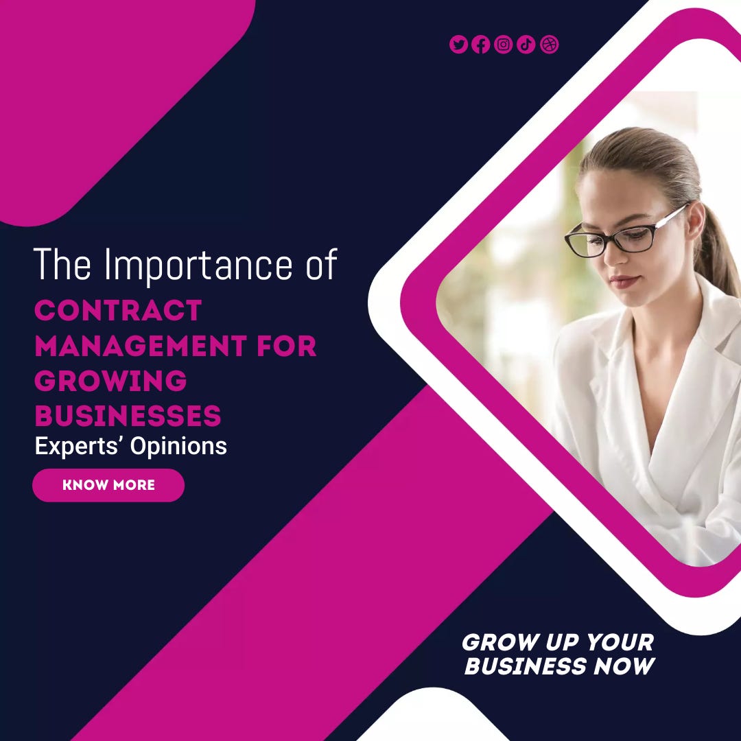 Importance of contract management for growing businesses. - Read ...