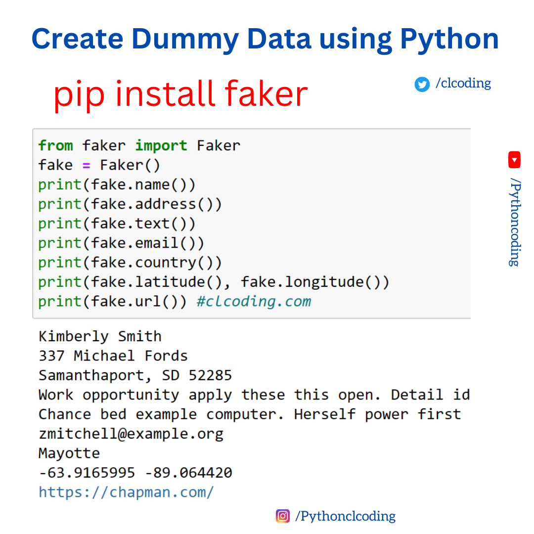 Create Dummy Data Using Python Python Coding Medium 6449