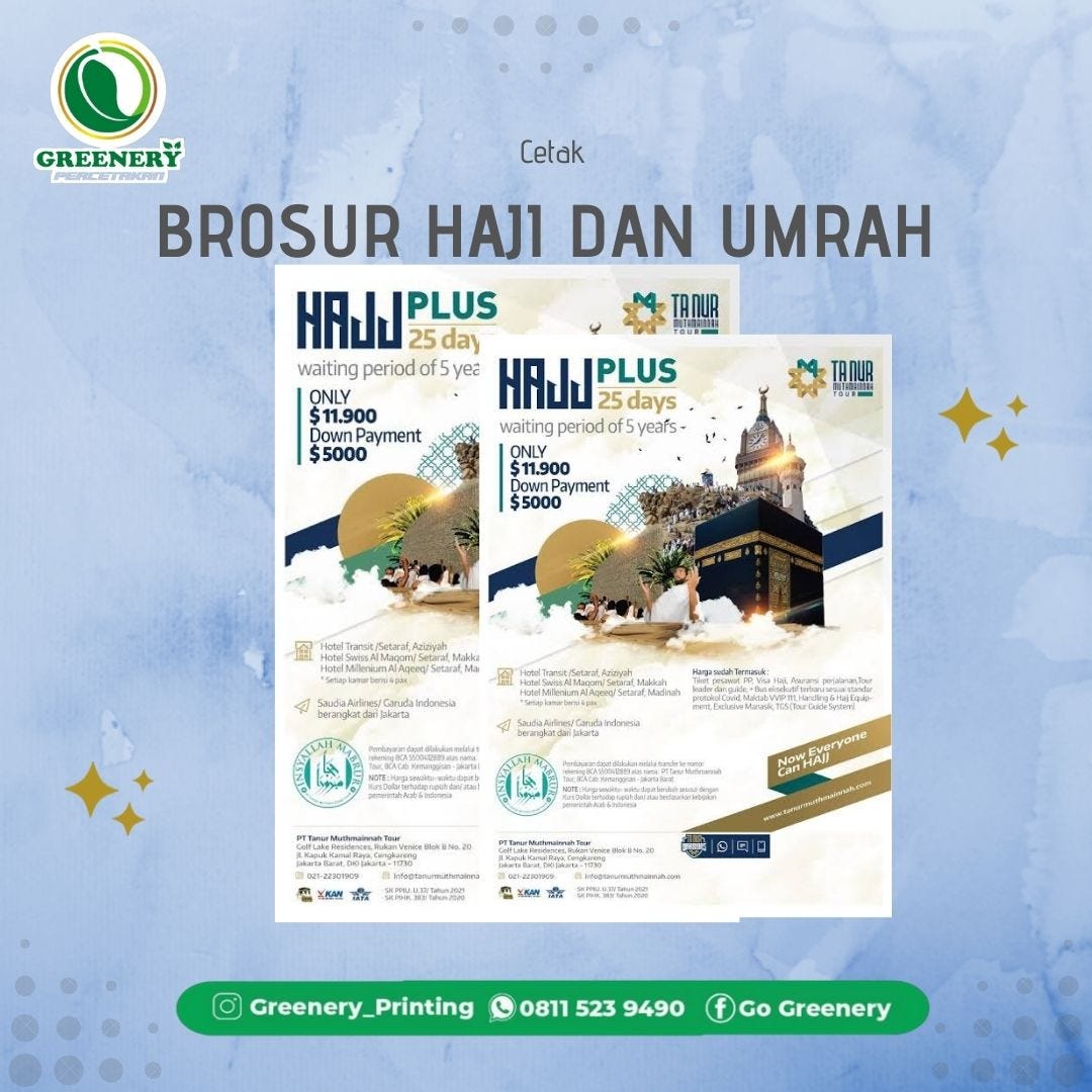 Pusat Cetak Brosur Haji Umroh Di Pangkalan Bun Hub 0811 5239 490 WA | by Adithgreennery | Medium