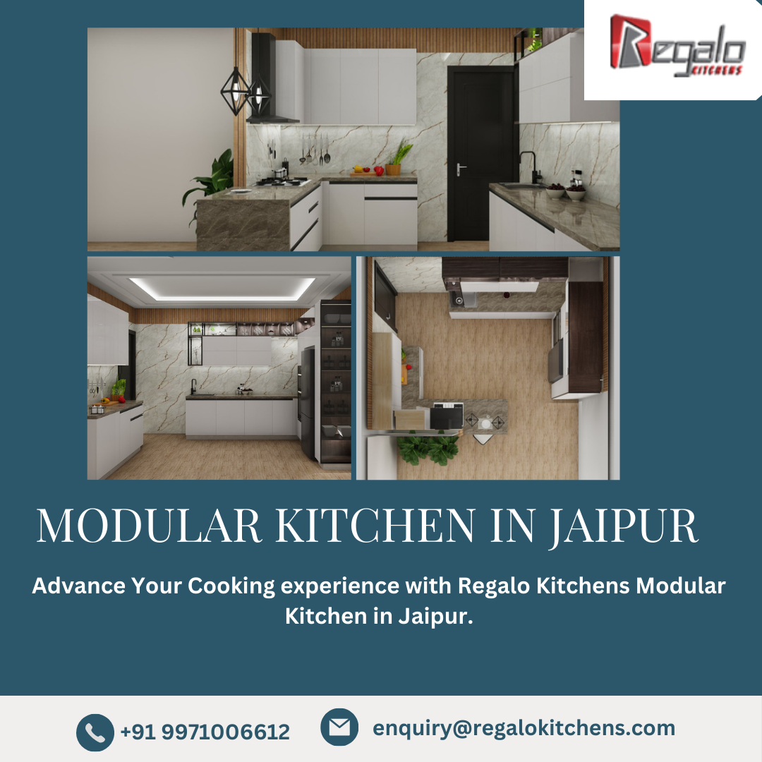 Modular Kitchen in Jaipur - Kitchen Design - Medium
