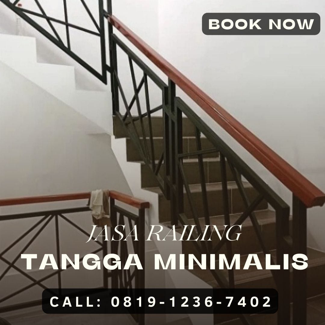 PUSATNYA, Call 0819–1236–7402, Railing Tangga Minimalis di Jumo ...