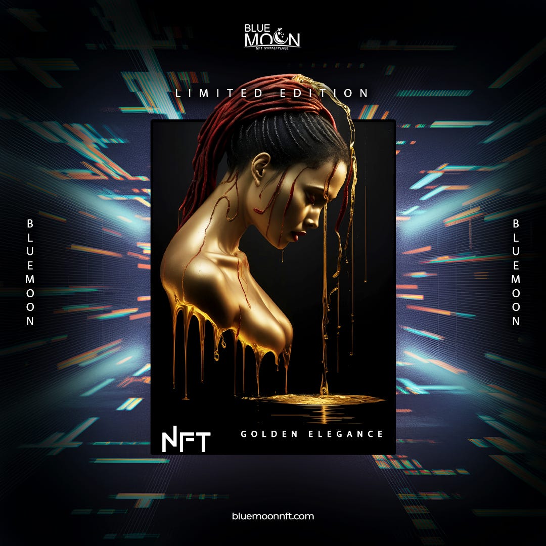 Golden Elegance NFT — Bluemoon - Bluemoon NFT - Medium