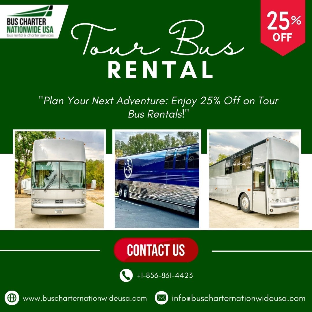 Travel Like a Rockstar: Snagging 25% Off on Your Tour Bus Rental! | by ...
