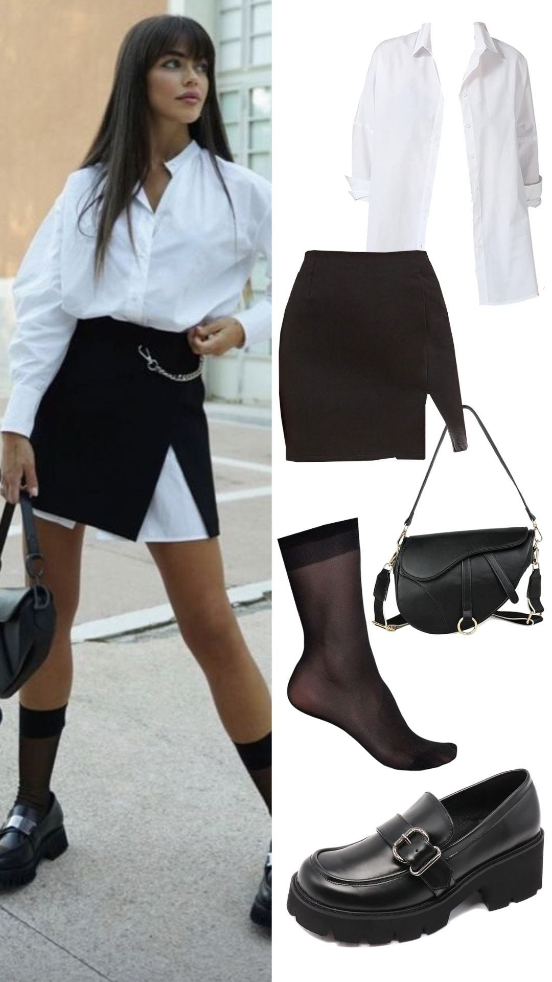 Casual Elegance! 👜. The oversized shirt offers a relaxed… | by Eva | Medium