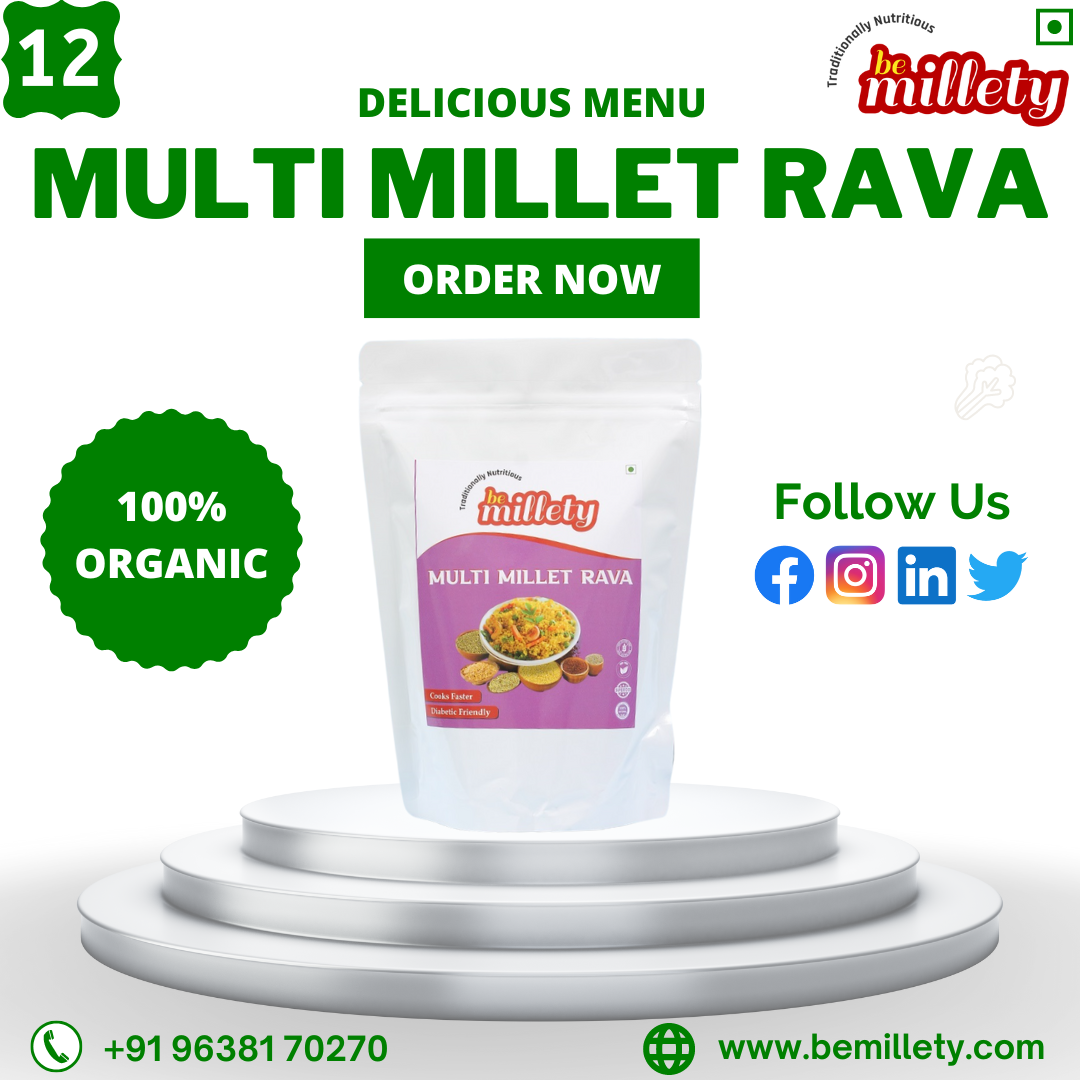Buy Multi Millet Rava Food Products - Bemillety - Medium