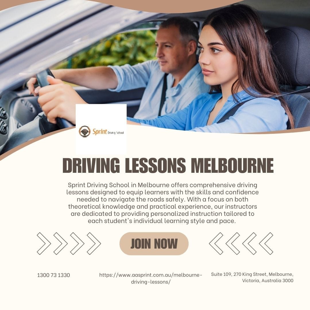 Driving Lessons Melbourne - Sprint Driving School - Medium