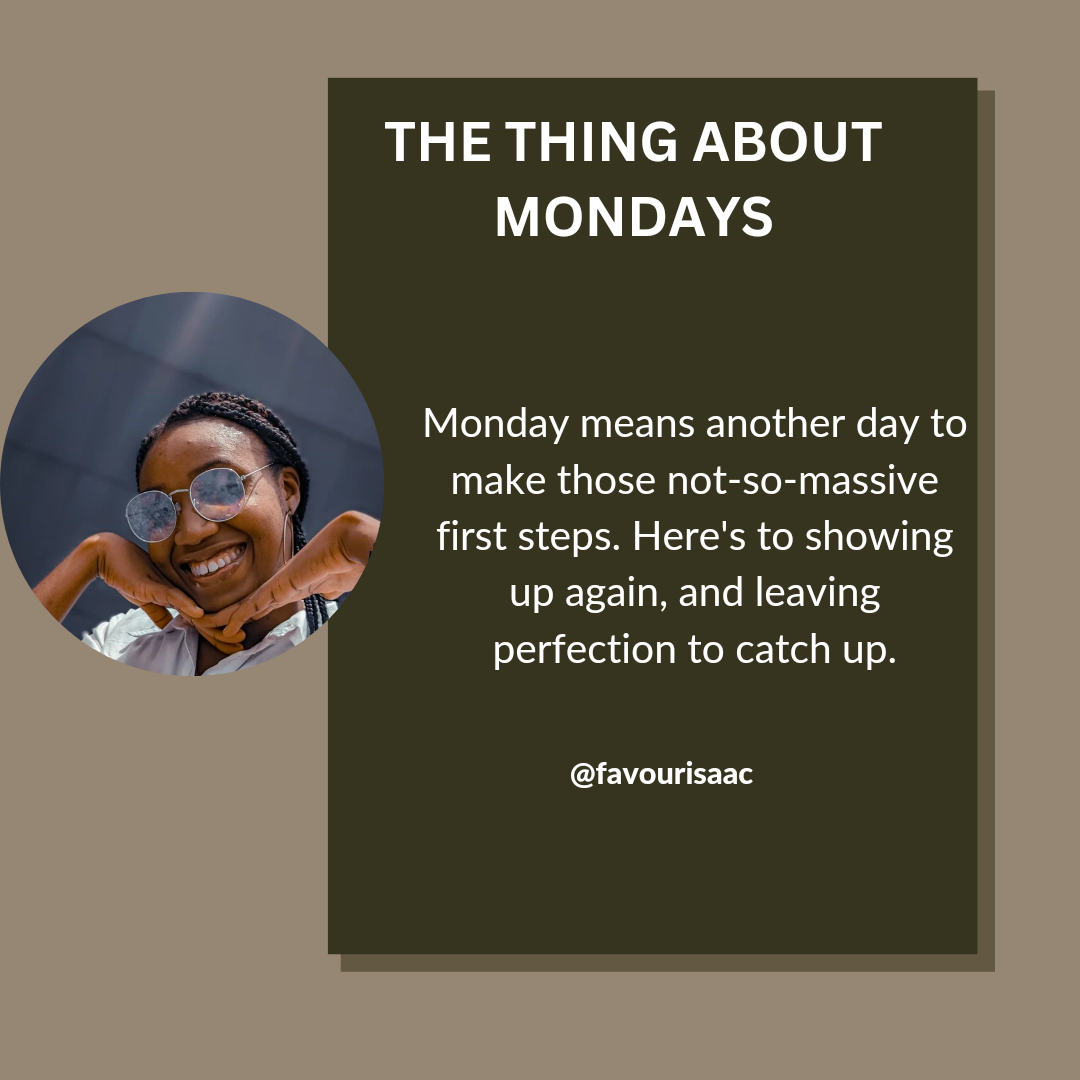 Start first, perfection will catch up | by Favour Isaac | Oct, 2024 ...