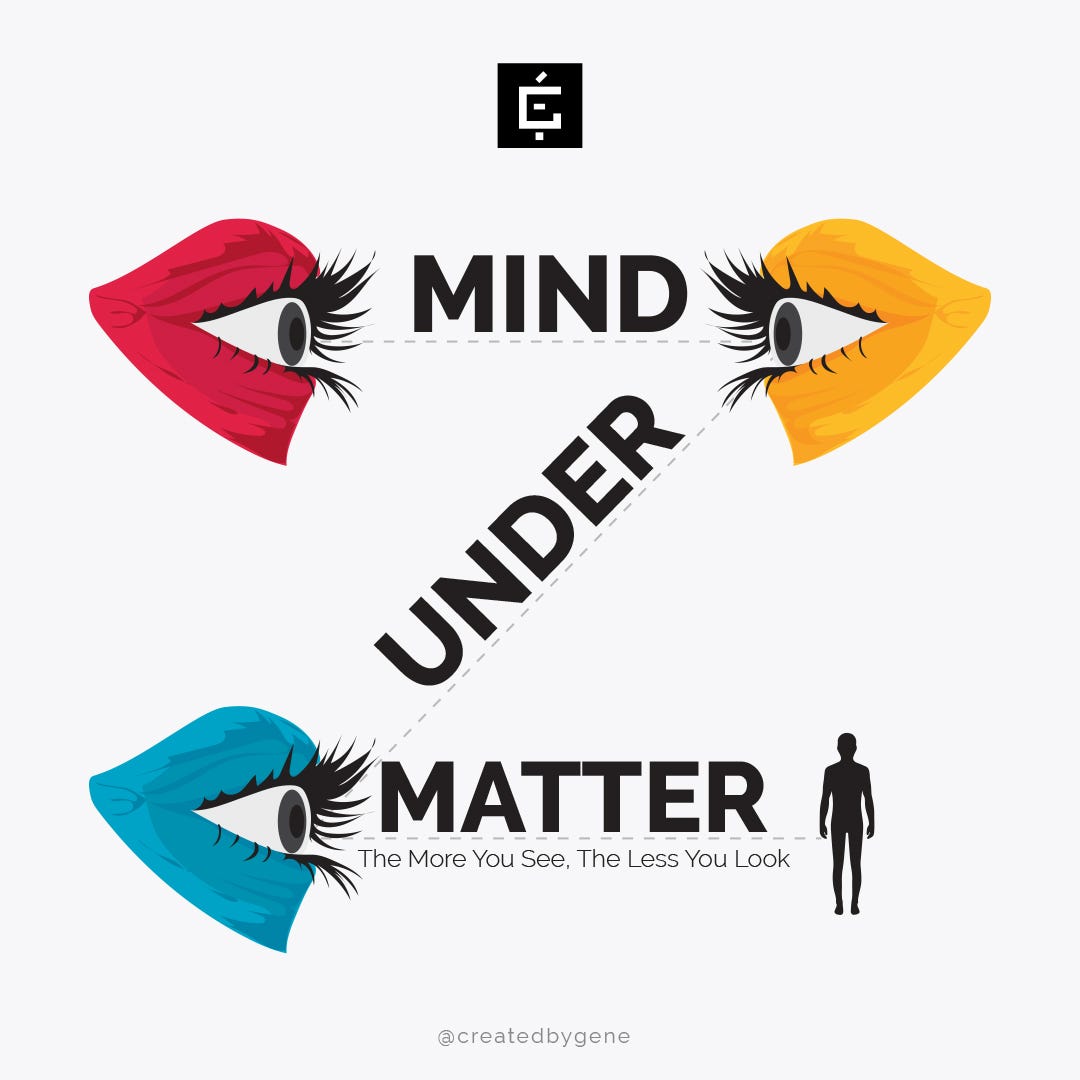 Mind Under Matter. The More You See, The Less You Look | by Eugene ...