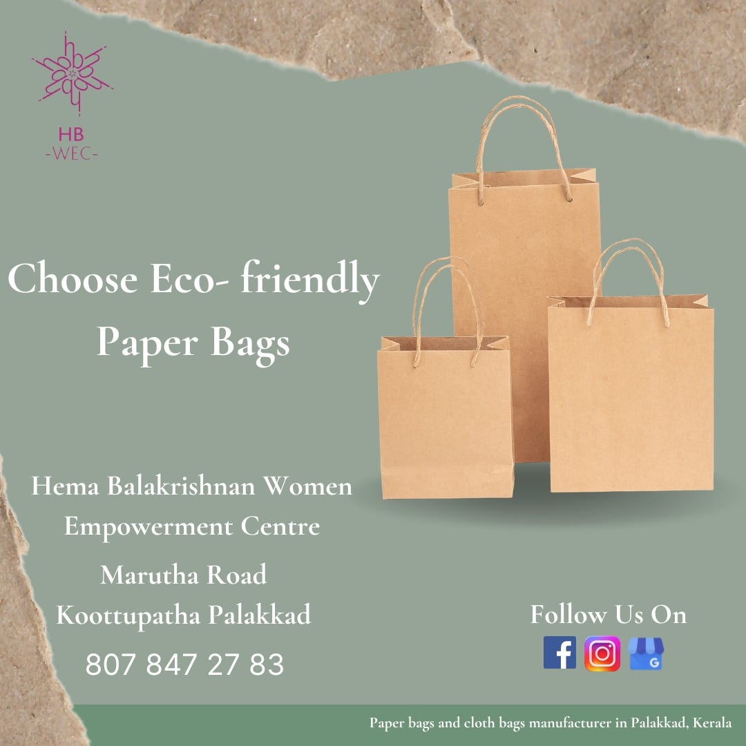 Paper bags and cloth bags manufacturer in Palakkad, Kerala | by ...