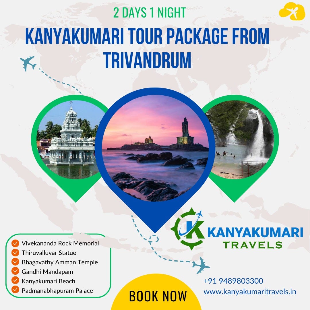 Two Days Kanyakumari Tour Package from Trivandrum | by Kanyakumari Travels | Nov, 2023 | Medium