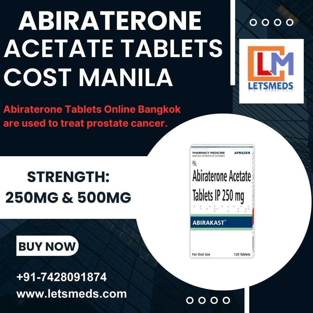 Buy Abiraterone 250mg Tablets Online Price Philippines, Malaysia ...