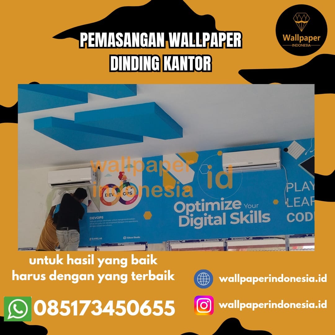 PEMASANGAN WALLPAPER DINDING KANTOR - Jasawallpaperindonesia - Medium