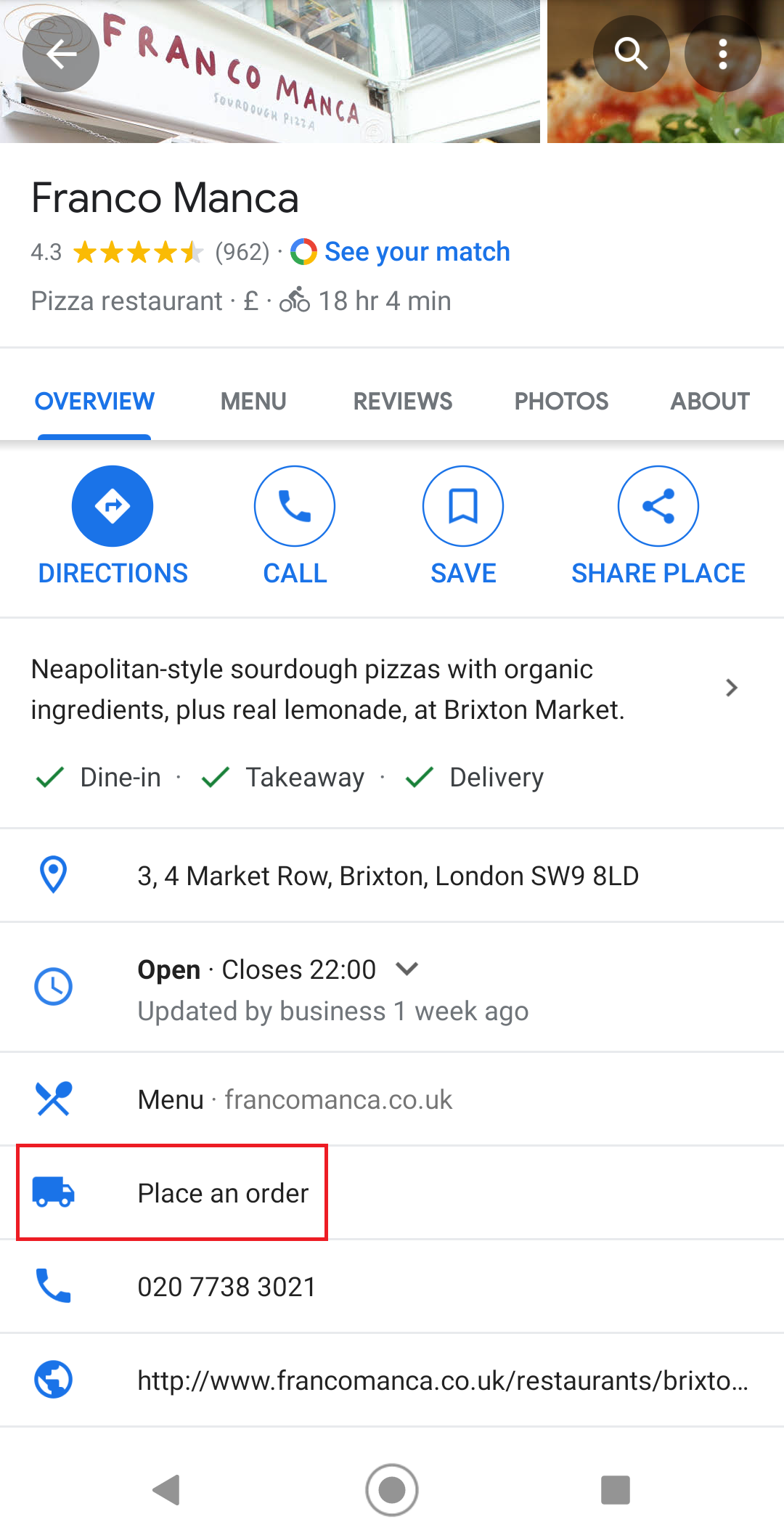 Google maps — Ordering food. Qualitatively it feels that the… | by ...