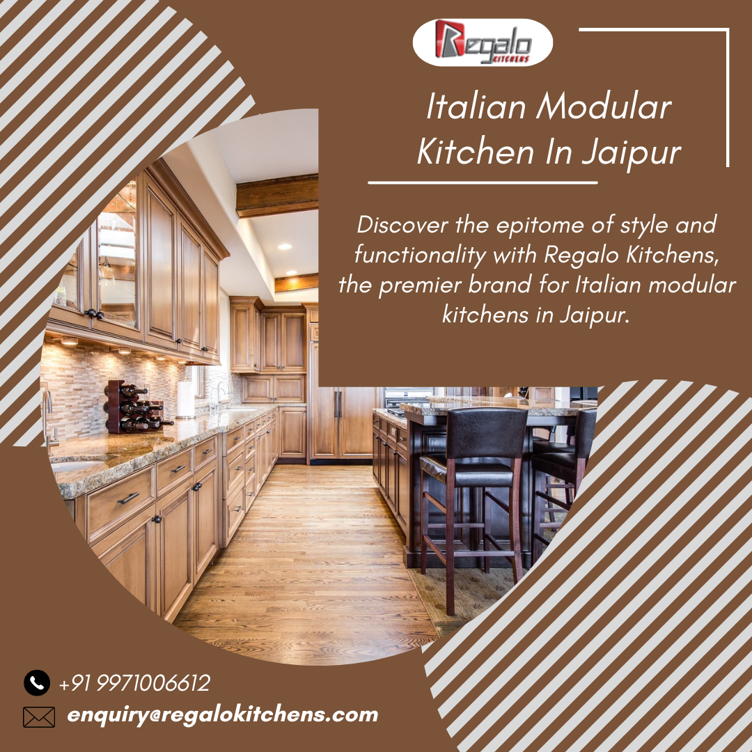Italian Modular Kitchen In Jaipur - Regalo Kitchens - Medium