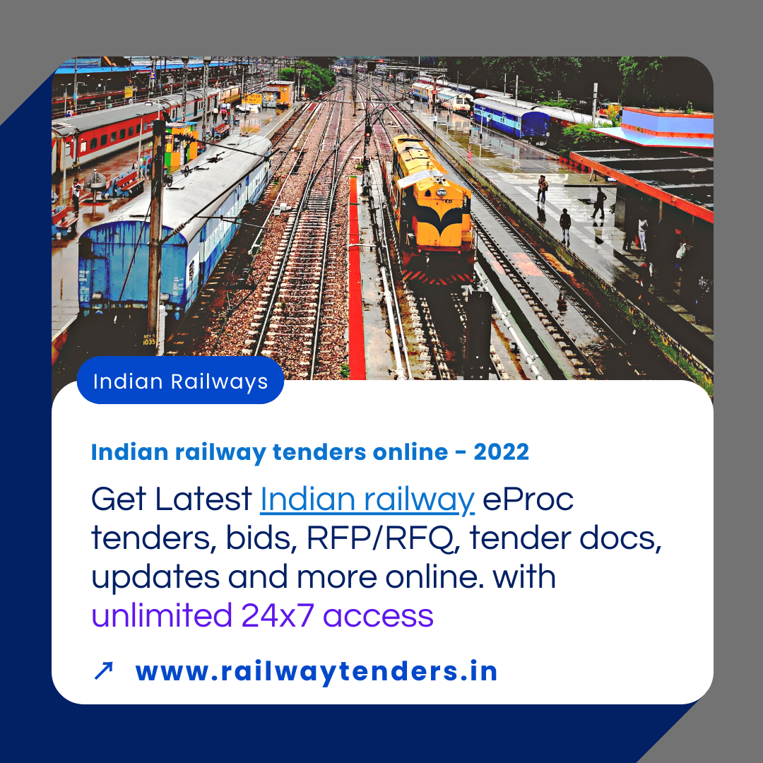 Indian Railway tenders online: complete etender info — 2022 | by ...