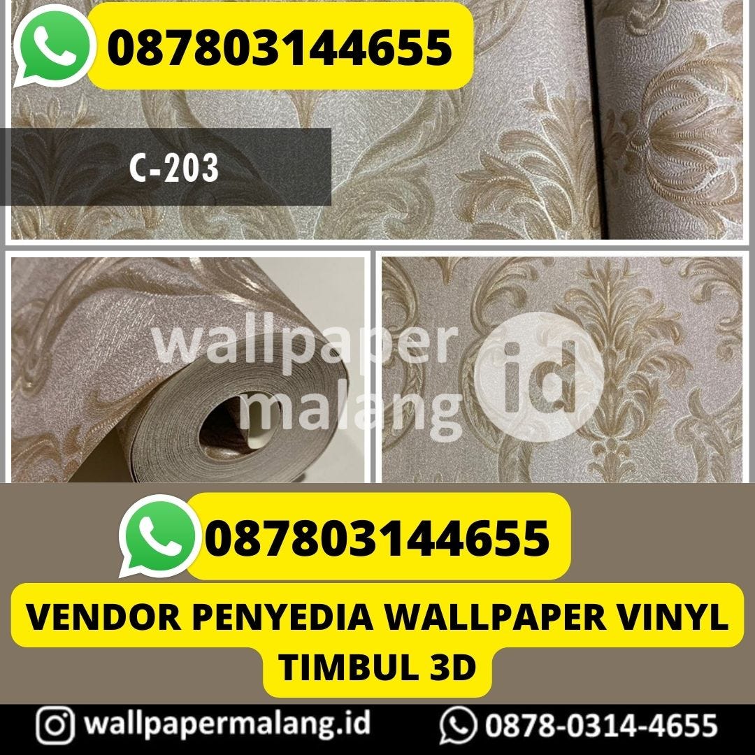 VENDOR PENYEDIA WALLPAPER VINYL TIMBUL 3D | by Tukang Wallpaper Malang ...