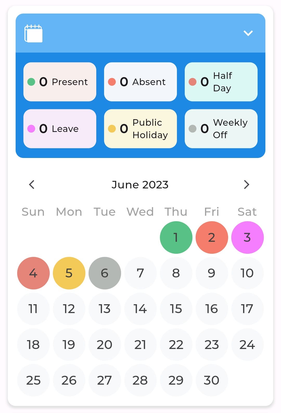 Custom calendar in flutter. After fining for 2 big days. I found… | by Sneh Paghdal | Medium