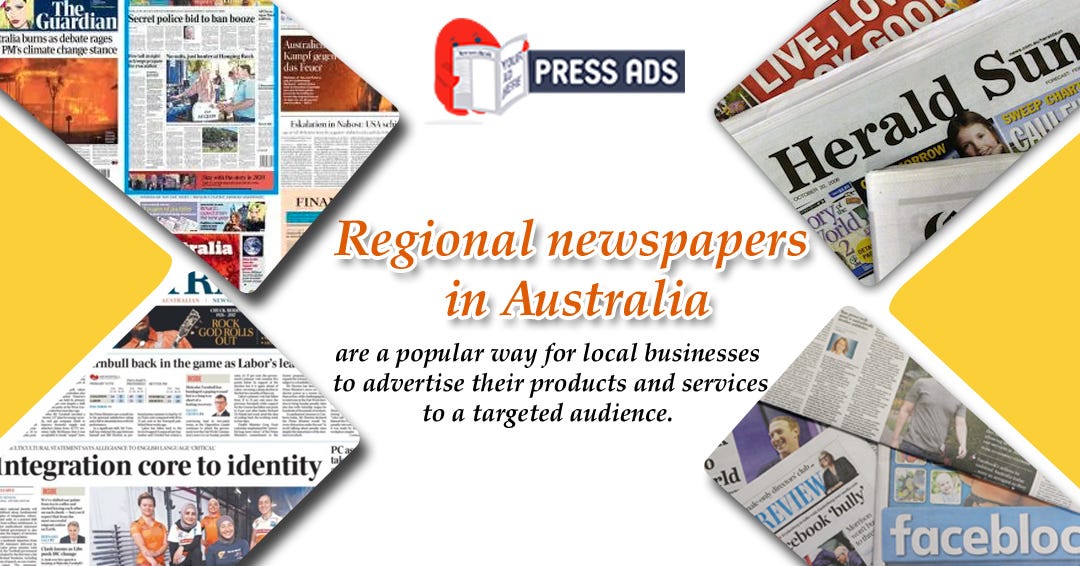 Regional newspaper advertising — Press Ads | by MiaGrace | Medium