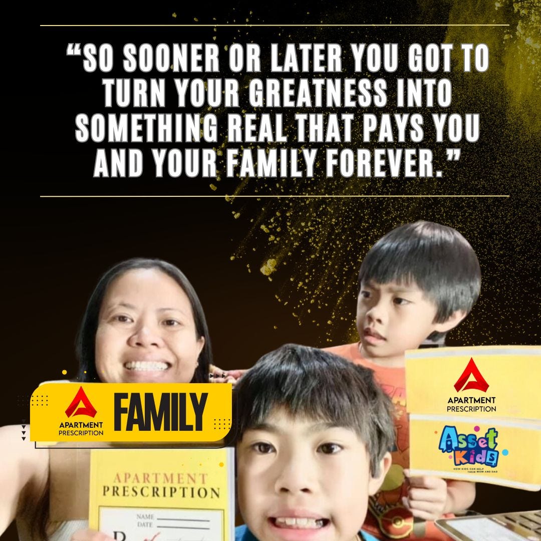 So sooner or later you got to turn your greatness into something real ...