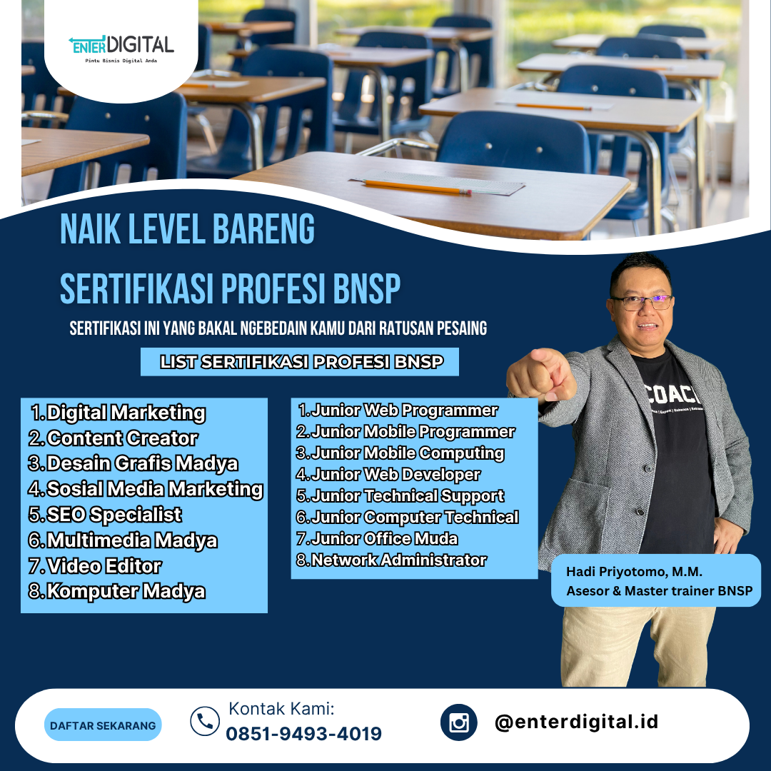 BERSTANDAR NASIONAL! HUB: 0851–9493–4019 , Sertifikasi Pop Bnsp Online ...