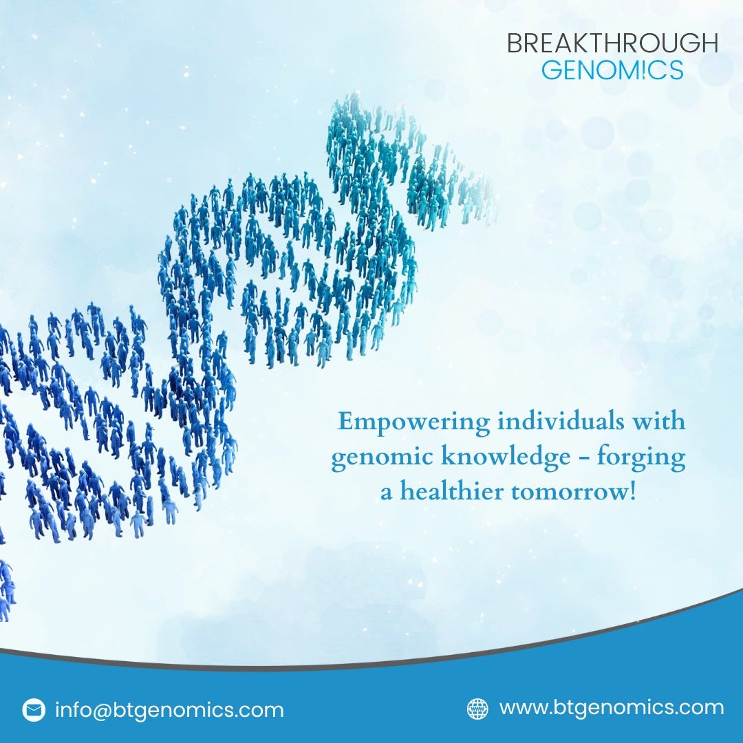 Empowering individuals with genomic knowledge — forging a healthier tomorrow! 💪 Embrace the ...