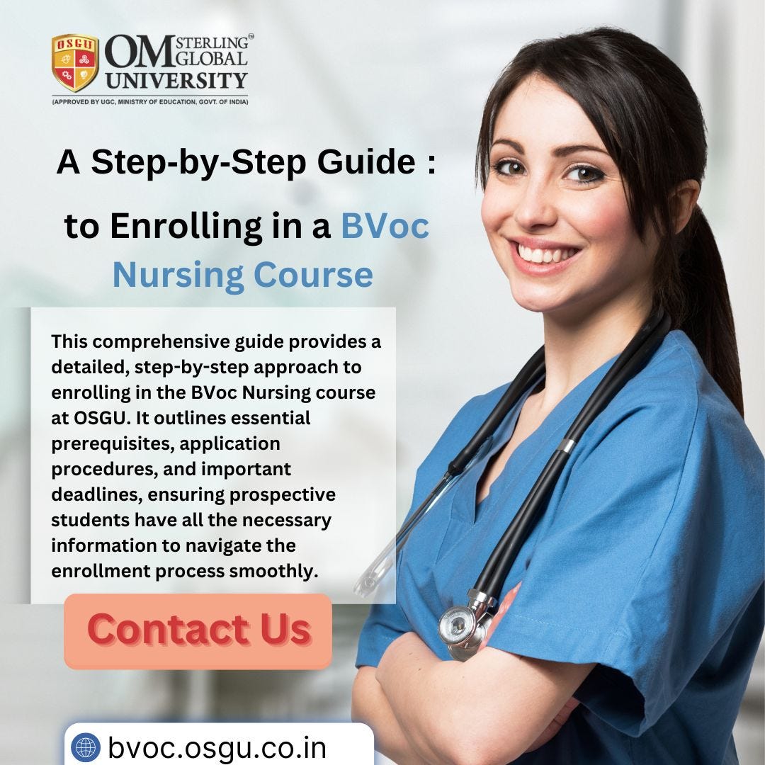 Complete Guidance To The B.Voc Nursing Program | by Preeti Kumari | Aug, 2024 | Medium