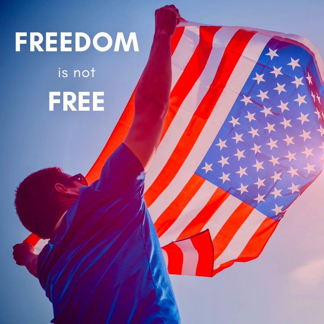 Freedom isn’t free. There’s that pesky “R” word. | by Kevin D Phillips ...