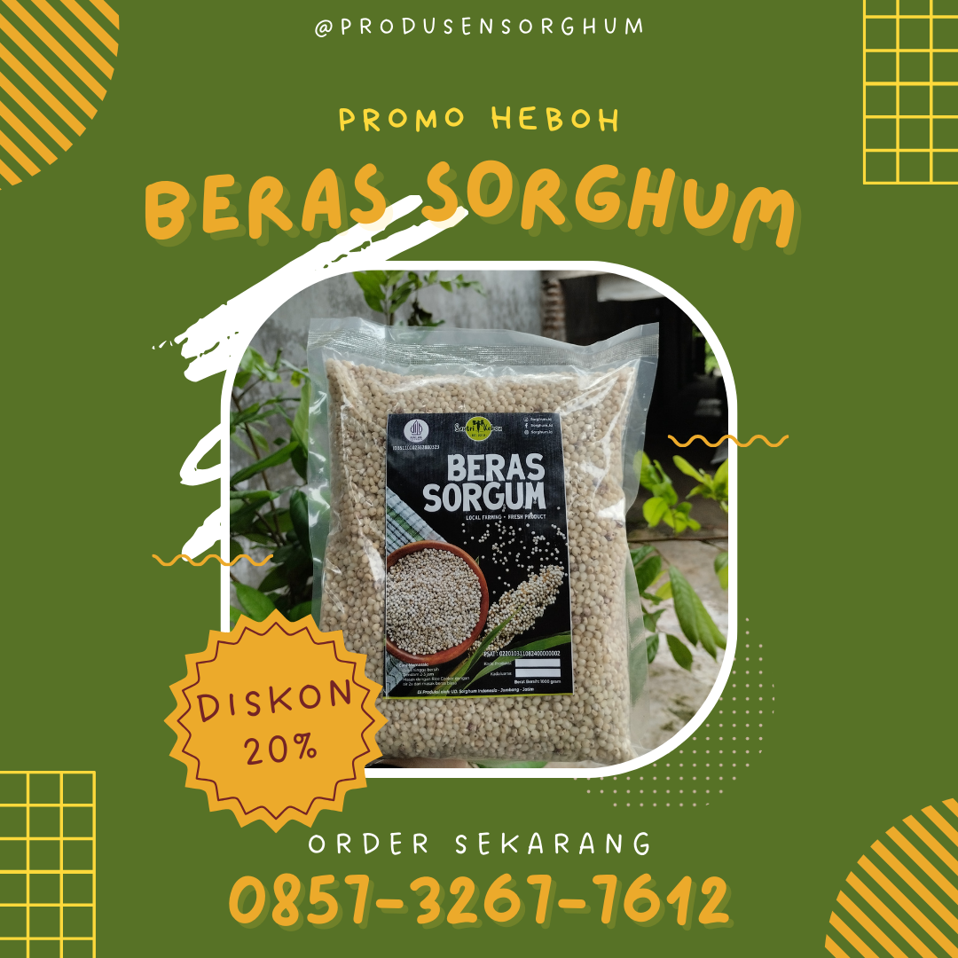 PROMO SPESIAL, WA 0831–3000–0564, Produsen Beras Sorgum Merah Kota ...