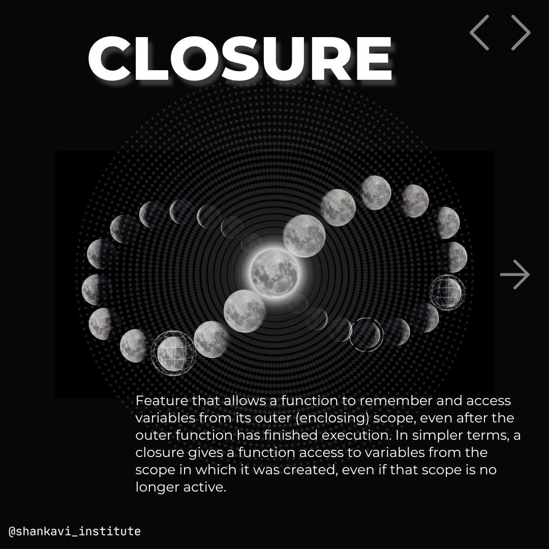 JavaScript Closure. A closure in JavaScript is a feature… | by Shankavi Institute | Medium