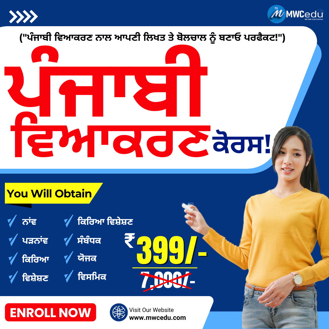 Welcome to the Punjabi Grammar Mastery Course — an immersive, step-by-step journey into the ...