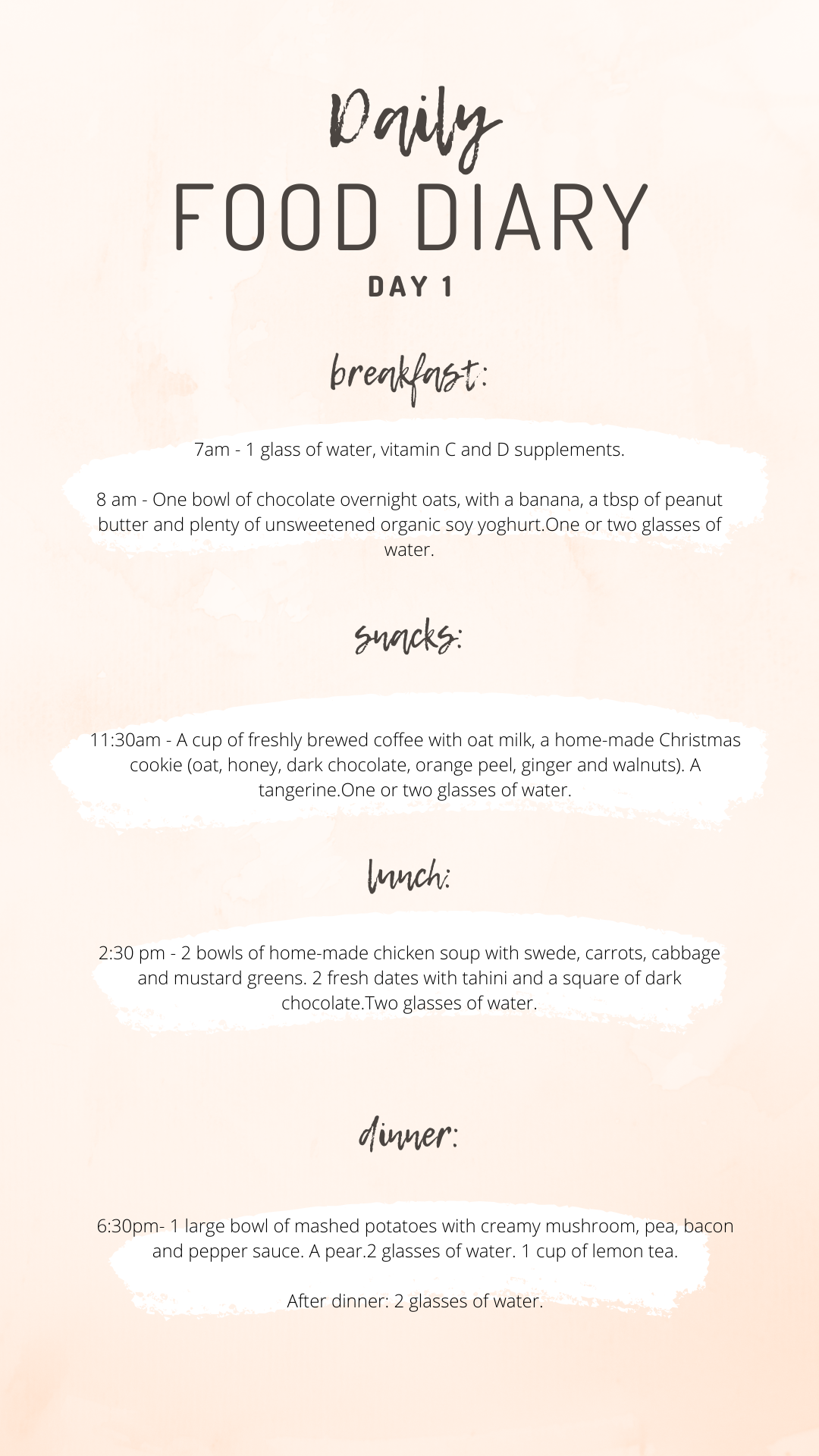 A Nutritional Therapist’s Food Diary | by Marie Glaeser | Efia’s ...