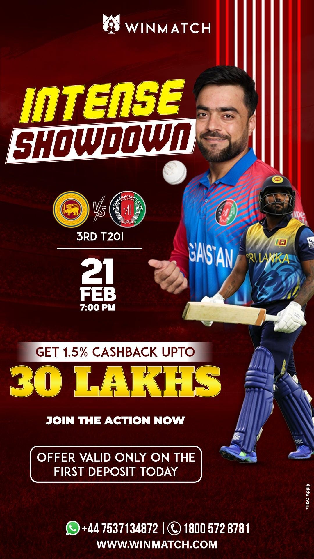 Win Big with Winmatch during the Sri Lanka vs. Afghanistan 3rd T20I ...