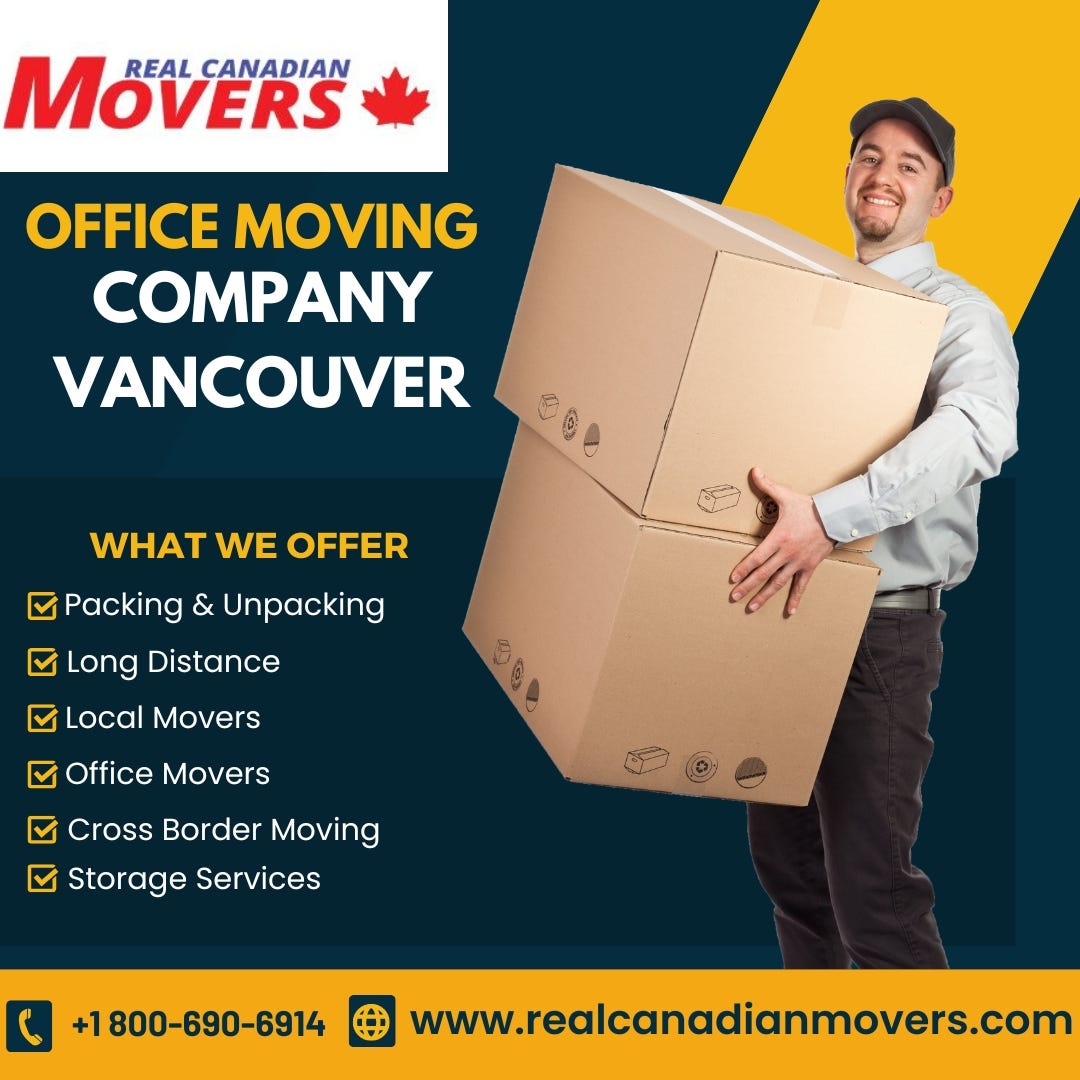 Office Moving Company in Vancouver, BC - Real Canadian Movers - Medium