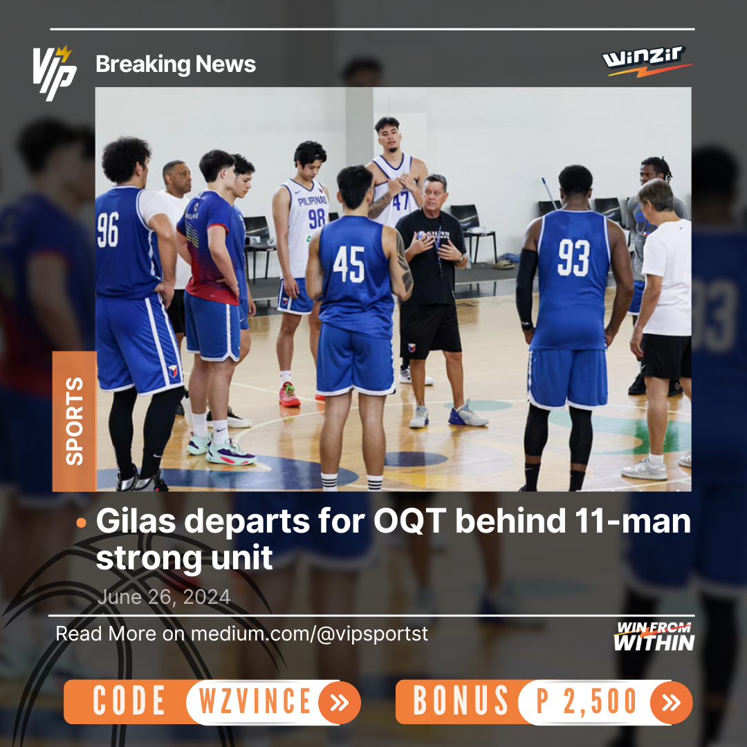 Gilas Pilipinas Departs for OQT with 11-Man Strong Unit | by Vip Sports ...