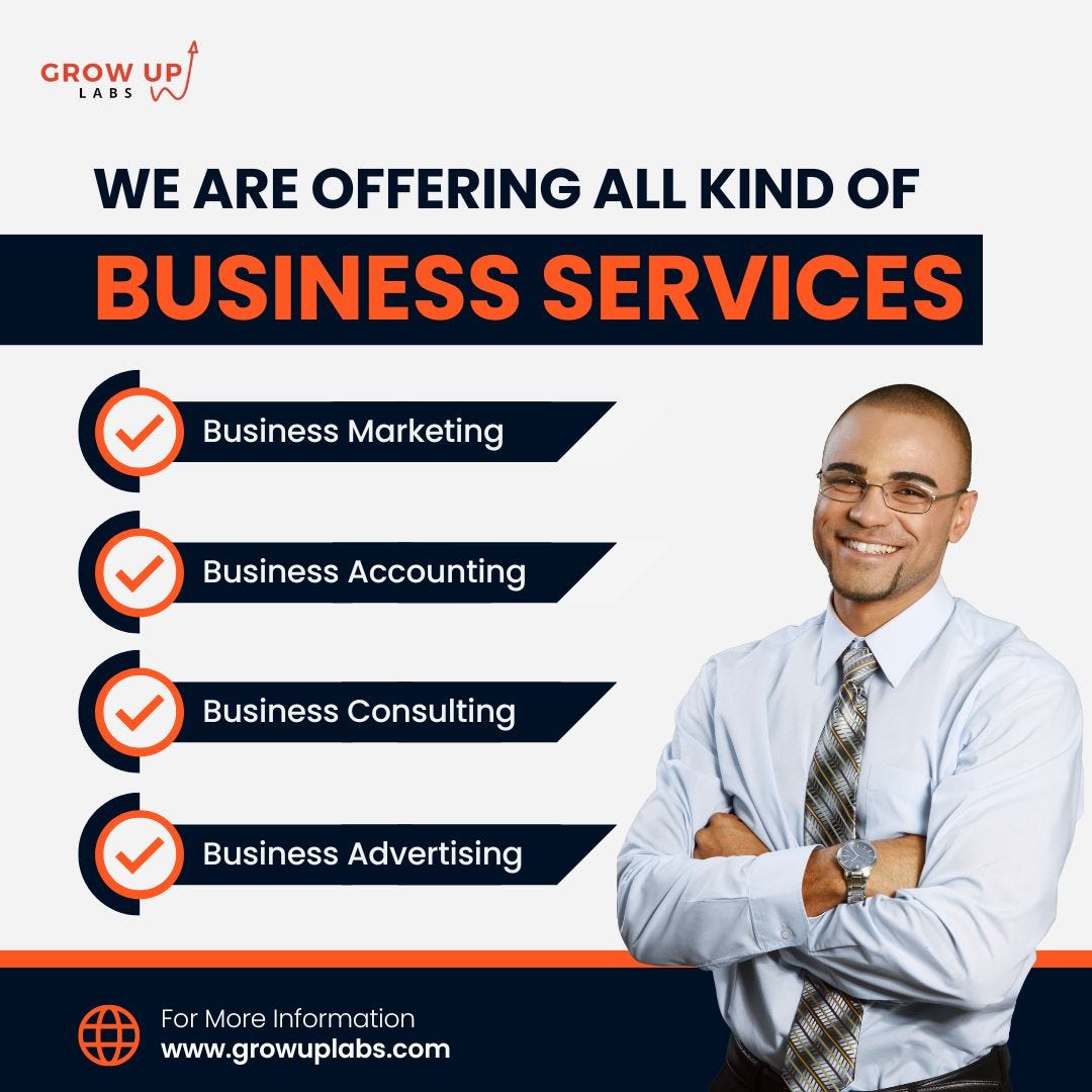 We are offering all kinds of Business Services🥳 - growuplabs5@gamil.com ...