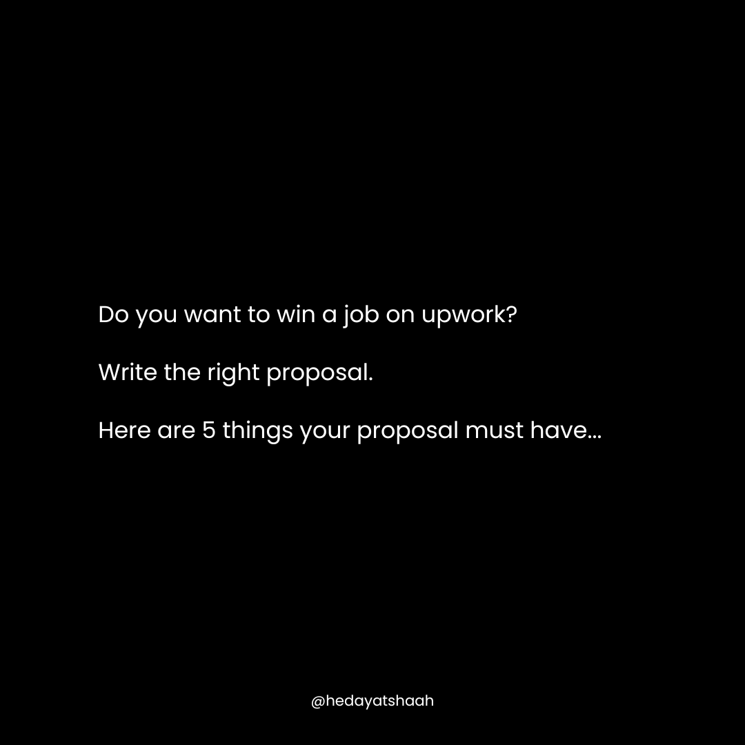 My secret to writing a job-winning Upwork proposal? | by Hadi | Medium